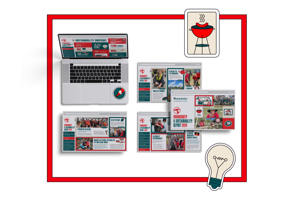 Bunnings 2024 Community Report Card - U-bahn design