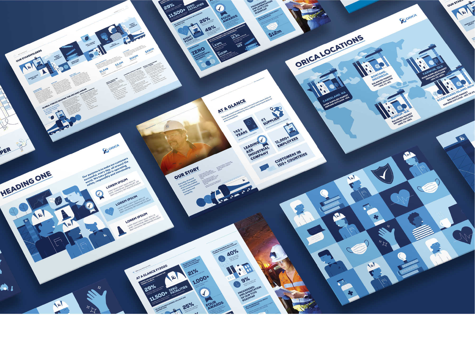 Orica Illustration Style Guidelines - U-bahn design